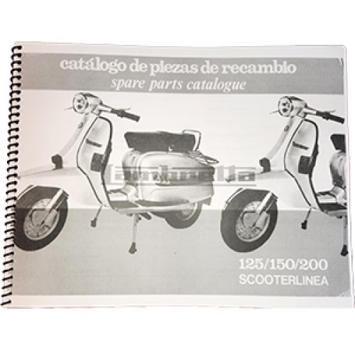 Lambretta Serveta middle parts catalog, book, J201627